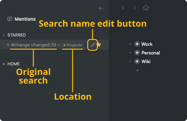 New Feature: You can name starred searches in Workflowy – Workflowy